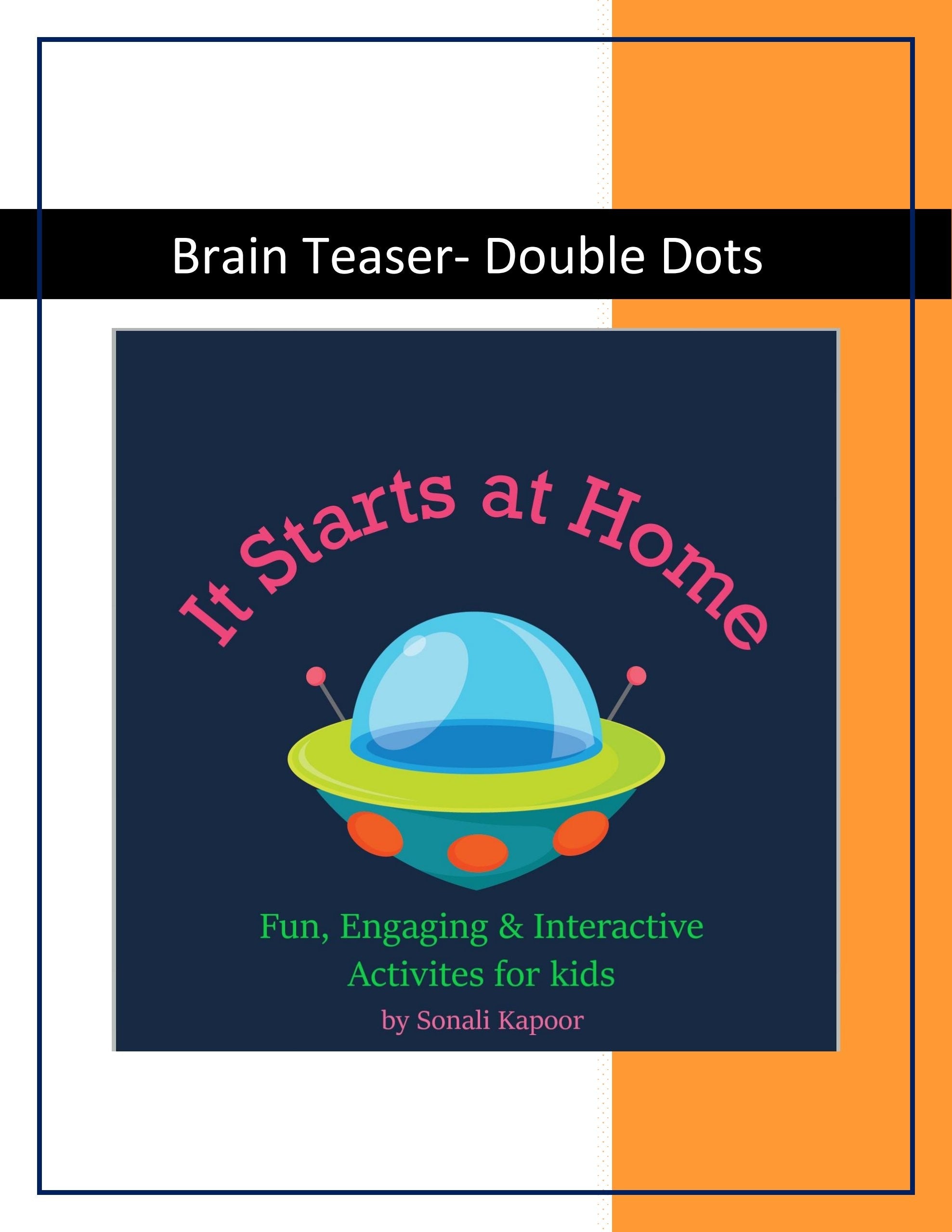 Brain Teaser - Double dots – By Sonali